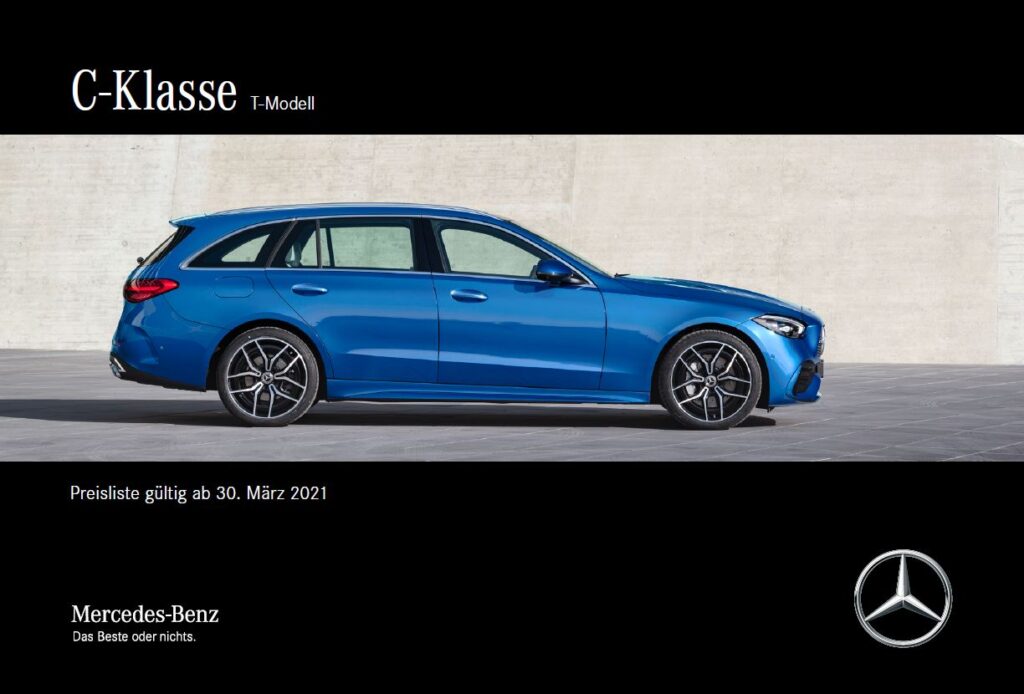 Mercedes C-Klasse Preislisten (BR206)